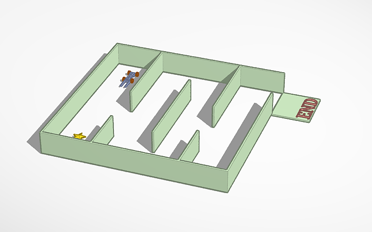 3D design Robot Challenge - Maze - Tinkercad