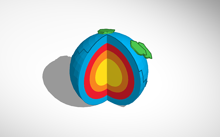 3D design Earth - Tinkercad
