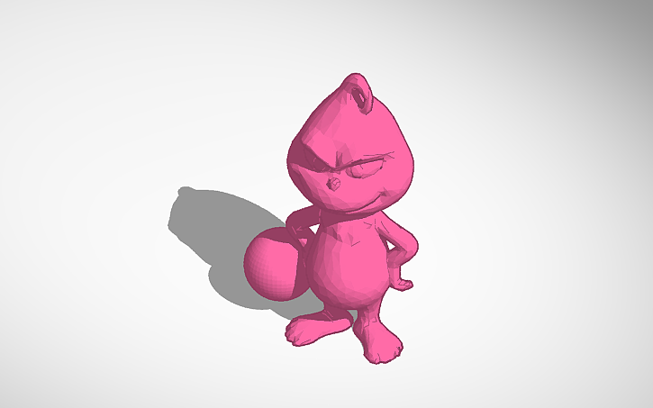 3D design bowling grinch - Tinkercad