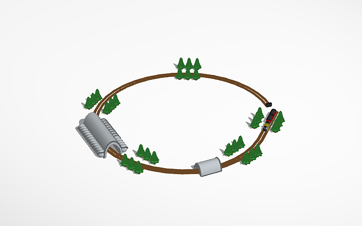 3D design Sim Lab Train Journey - Tinkercad