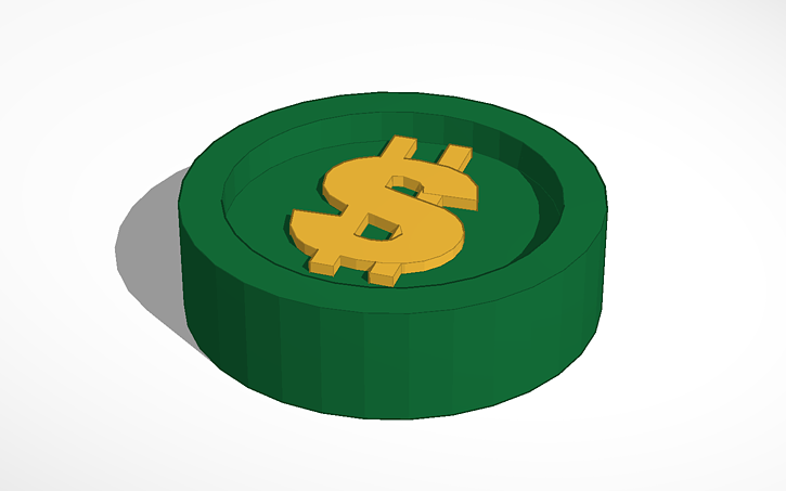 3D design coin - Tinkercad