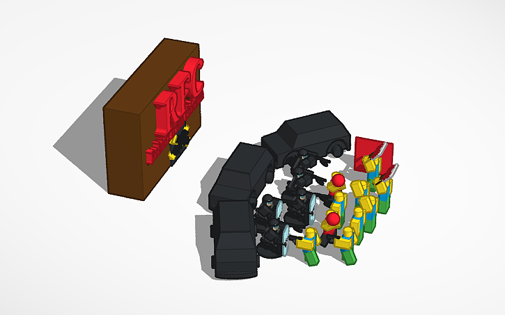 3D design The riot of RFC ROBLOX FRIED CHICKEN - Tinkercad