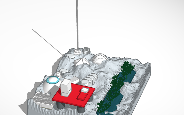 3D design menulio baze - Tinkercad