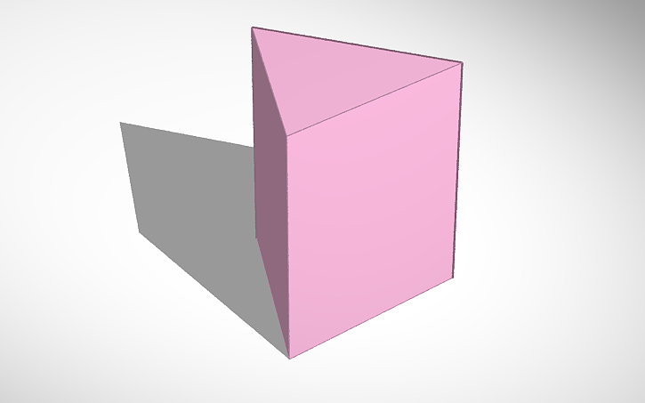 3D design Triangular Prism - Tinkercad