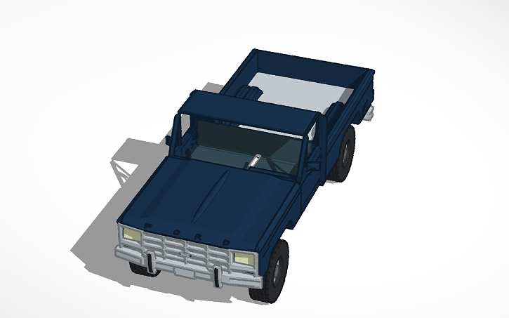 3D design 1985 Ford F150 Short-Bed V8 - Tinkercad