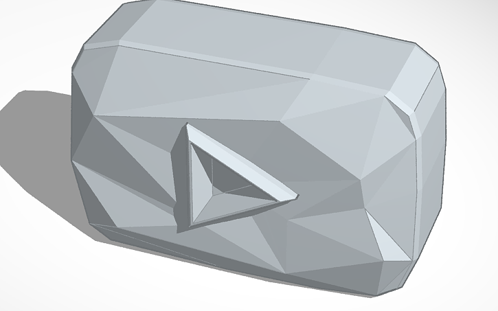 3D design diamond play button - Tinkercad