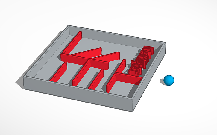 3D design Ball Maze - Tinkercad