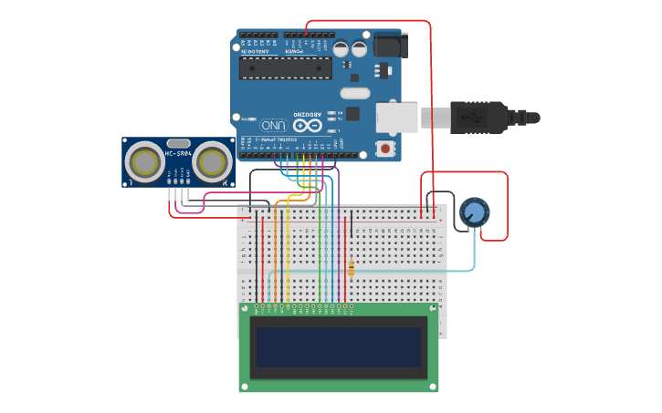 Circuit design Distance Measure - Tinkercad