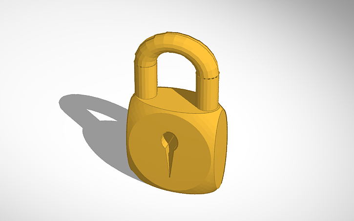 3D design lock - Tinkercad