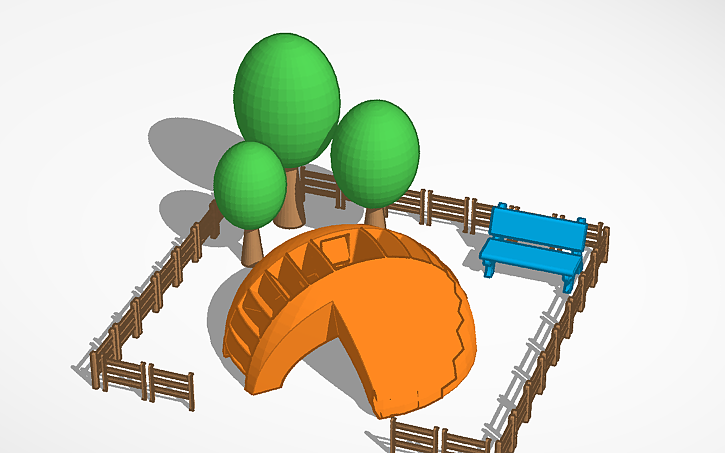 3D design Climbing Dome - Tinkercad