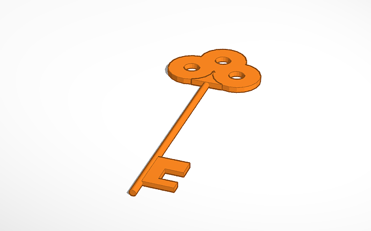 3D design Structure of Key - Tinkercad