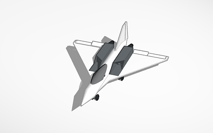 3D design YB709F-70 Delta bomber - Tinkercad
