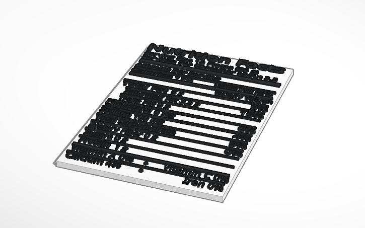 3D design The Milk Duds Nutrition Label - Tinkercad