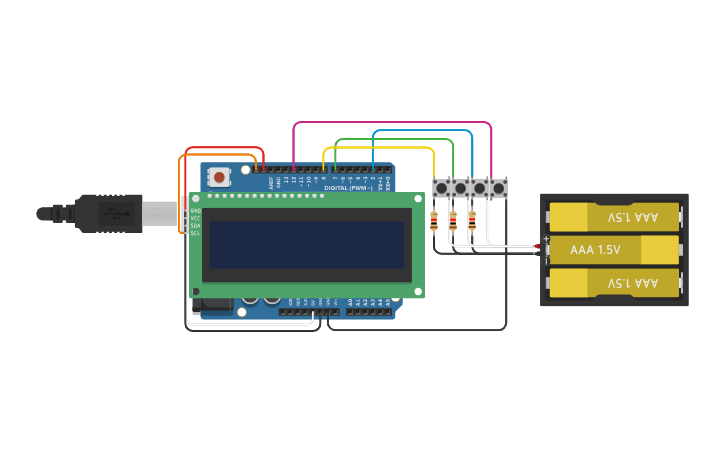 Circuit design Morse code translator - Tinkercad