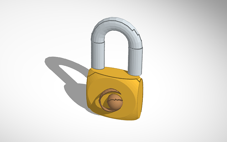 3D design Lock - Tinkercad