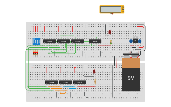 Circuit design PROJETO MAPA DE KARNAUGH - Tinkercad
