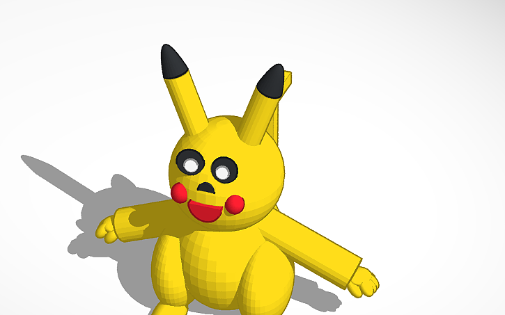 3D design Pikachu Eddie - Tinkercad
