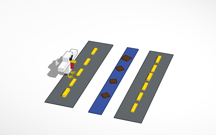 3D design Crossy Road - Tinkercad