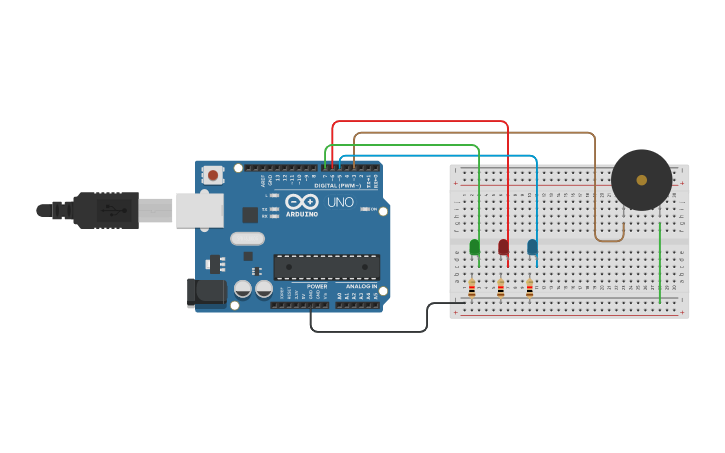 Circuit design UAE National Anthem - Tinkercad