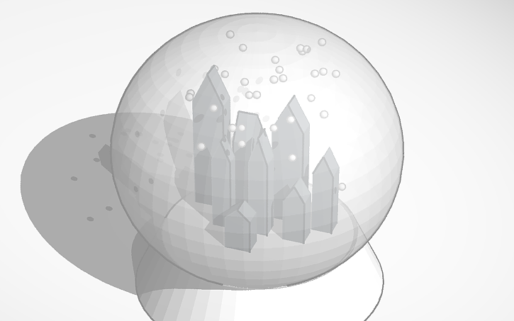 3D design Snow globe Snow globe snowglobe - Tinkercad
