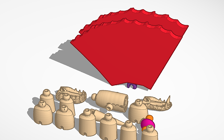 3D design articulated warbat(nozuki) - Tinkercad