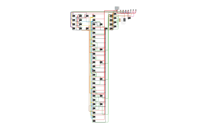 Circuit design [Relay] [CD4511] Improved HEX to 7 segment decoder - Tinkercad