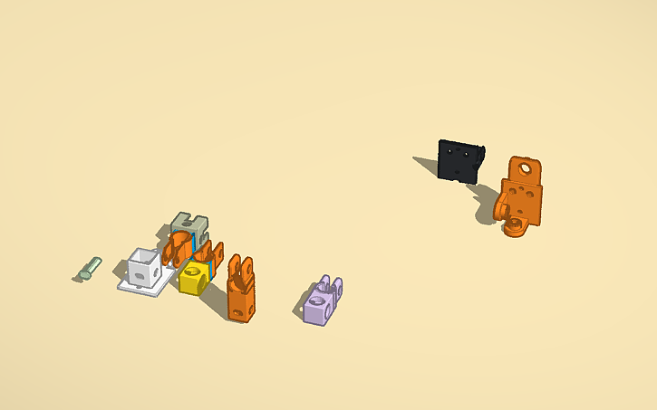 3D design Universal rear bike light clamp for carrier rack 10.6b mm ...