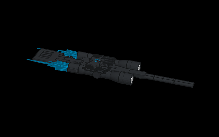 3D design BLACK HOLE SNIPER SHIP - Tinkercad