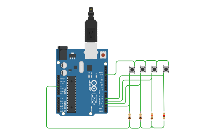 Circuit design 04 Sistem Tertanam Advance Menu - Tinkercad