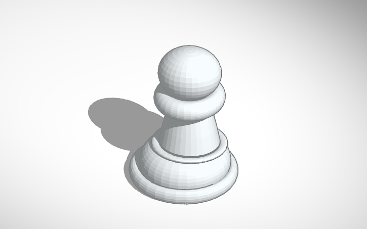 3D design pawn - Tinkercad