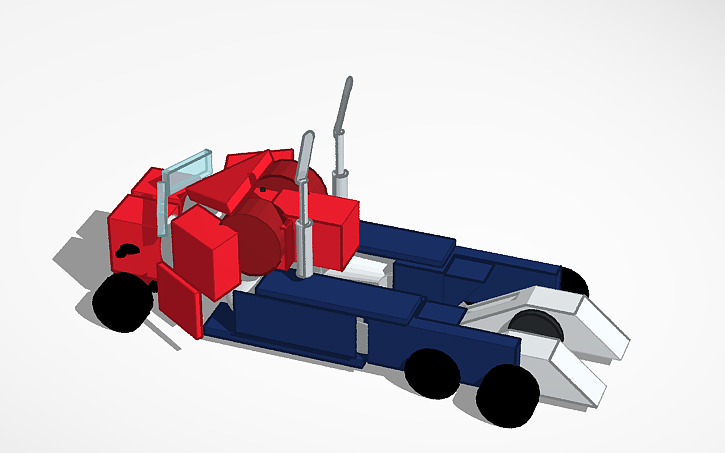 3D design Copy of transforming optimus prime - Tinkercad
