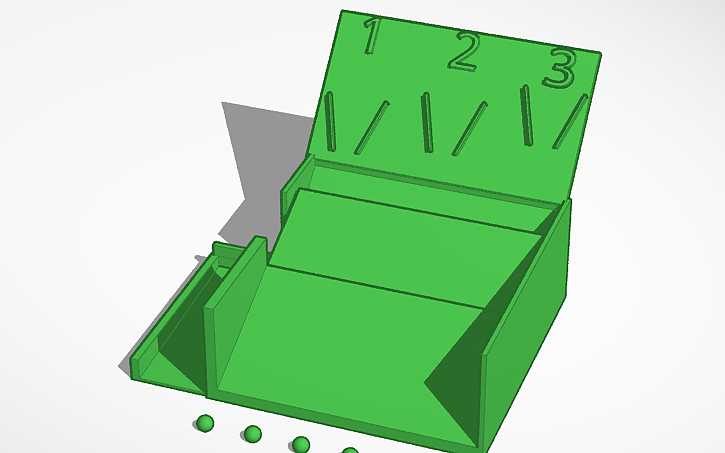 3D design ski ball - Tinkercad