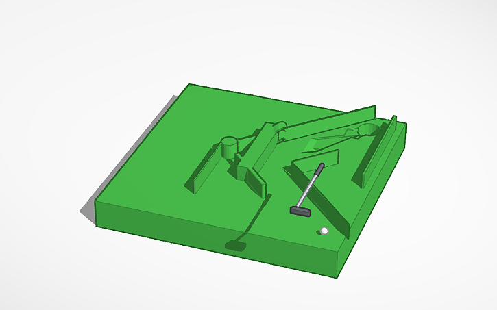 3D design Copy of Mini Golf Challenge - Tinkercad