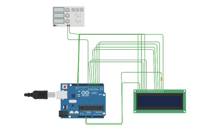 Circuit design Arduino based FFT spectrum analyzer proj - Tinkercad