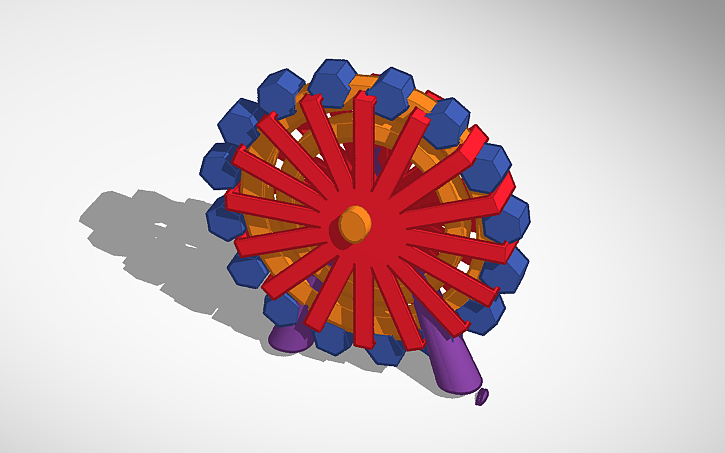 3D design bianglala - Tinkercad