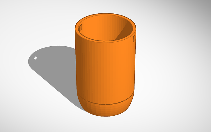 3D design pill bottle - Tinkercad