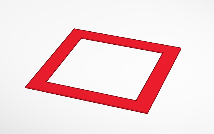3D design single switch plate extension - Tinkercad