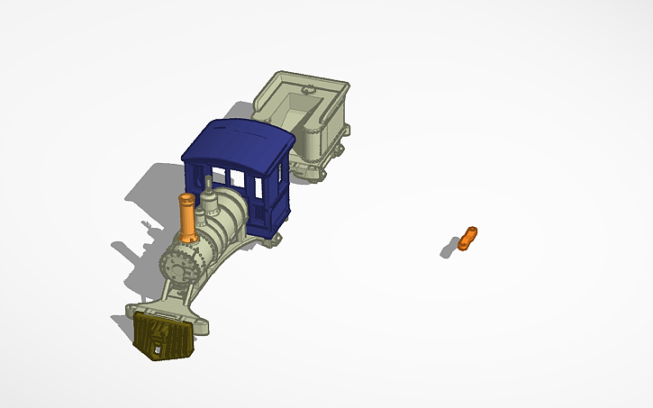 3D design Porter 2-B-2-T4 & Tender (HOn30) - Tinkercad