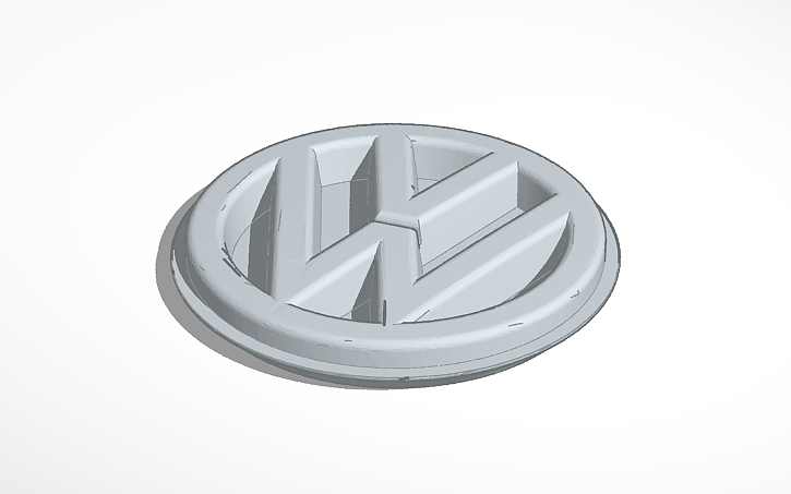 3D design VW logo golf 2 & 3 - Tinkercad