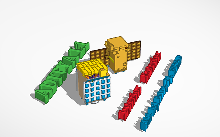 3D design Aditya L1 Satellite (Interior and Exterior) - Tinkercad