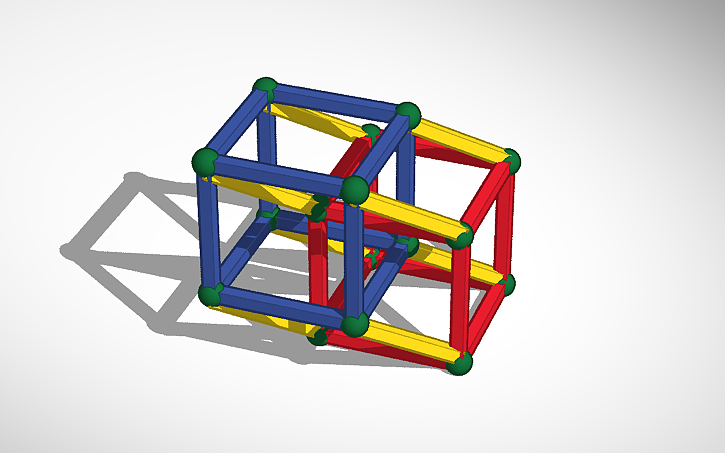 3D design This is a real Tesseract - Tinkercad