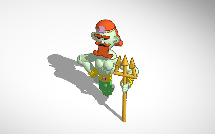 3D design King Neptune Eddie - Tinkercad