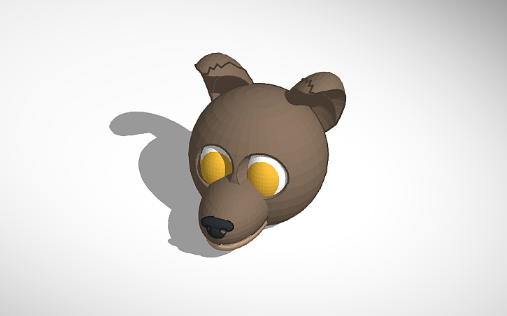 3D design Copy of Dog Head model - Tinkercad