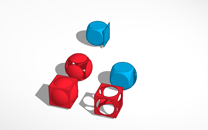 3D design Boolean Operation Example - Tinkercad