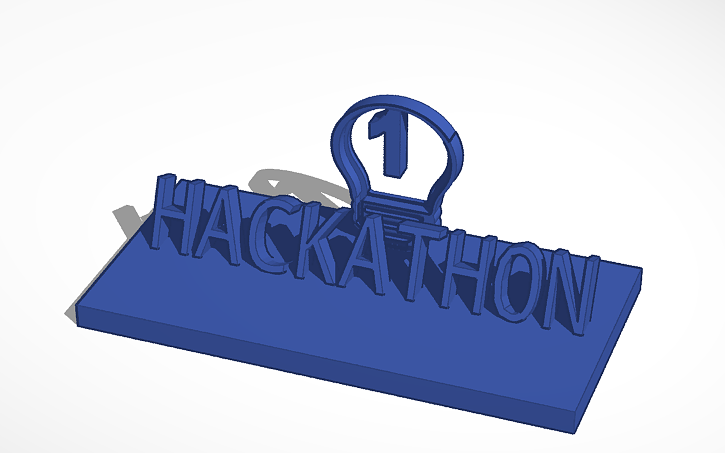 3D design Troféu Hackathon DS 2019 - Tinkercad