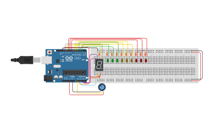 Circuit design Copy of practica 3 - Tinkercad