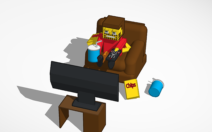 3D design Couch potato WEESLEY - Tinkercad
