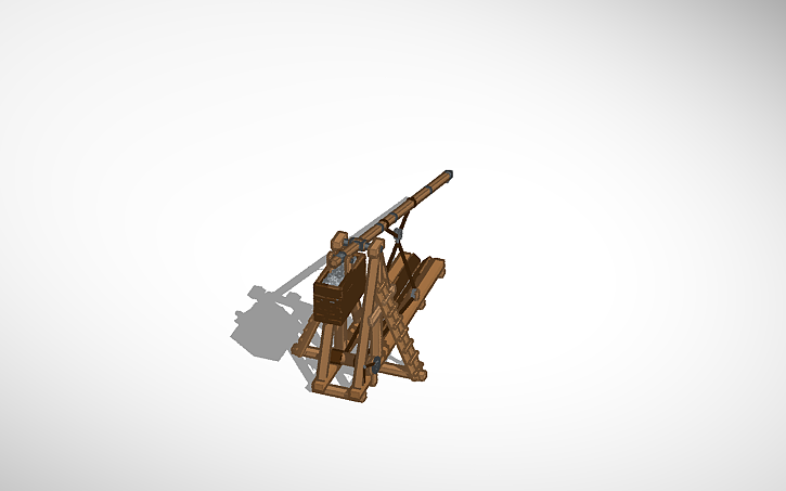 3D design trebuchet - Tinkercad