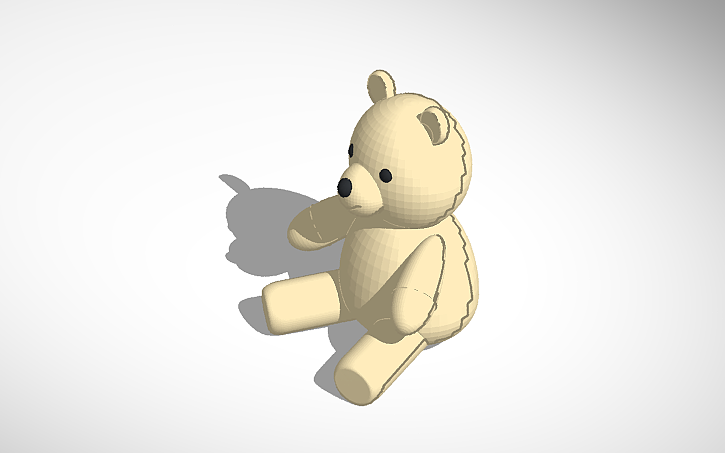3D design BEAR DOLL - Tinkercad