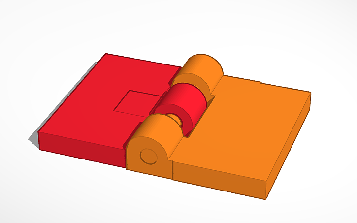 3D design hinges - Tinkercad
